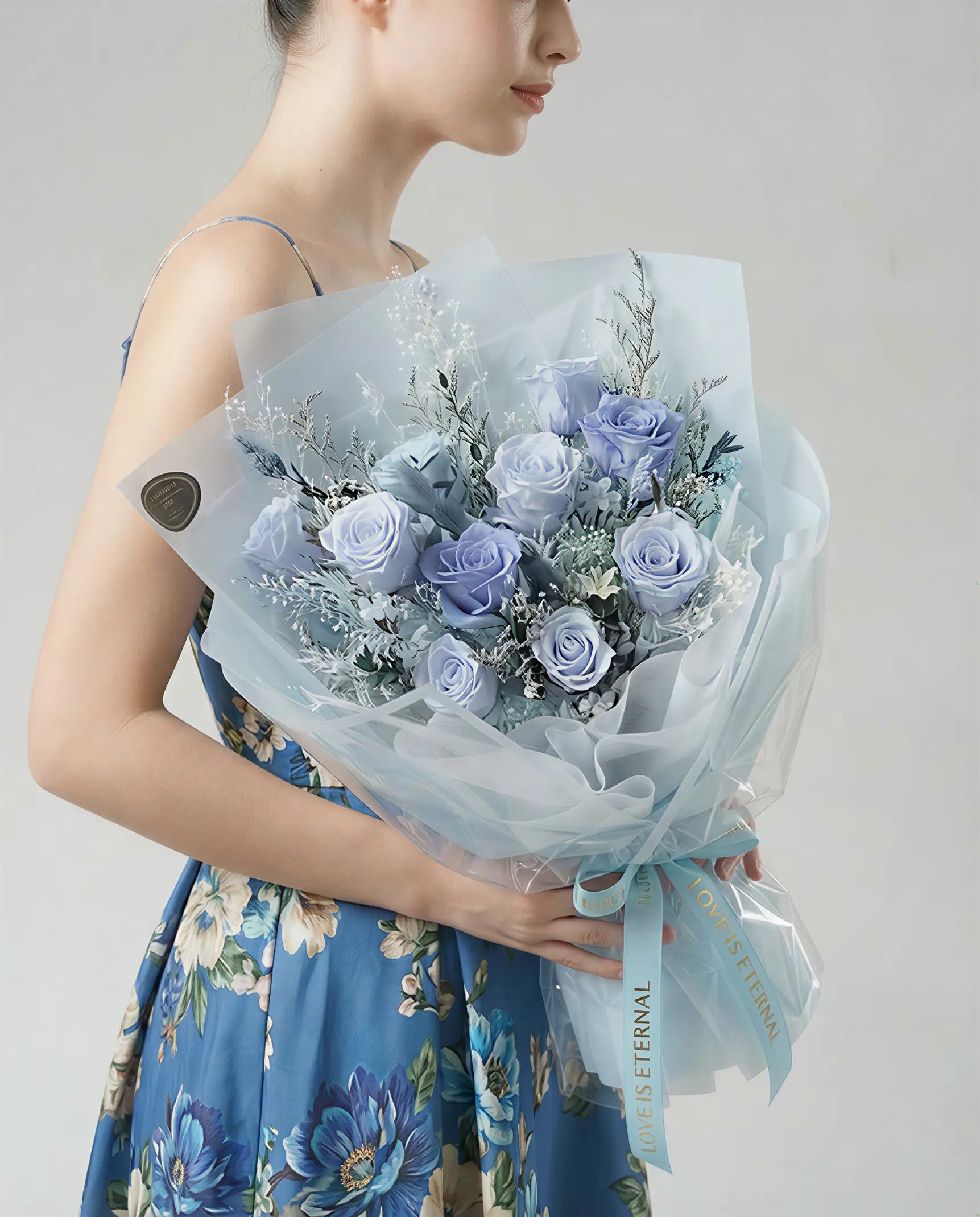 Drizzle | Preserved Flower Bouquet | Eternal Roses Gift – WEMICKIT ...