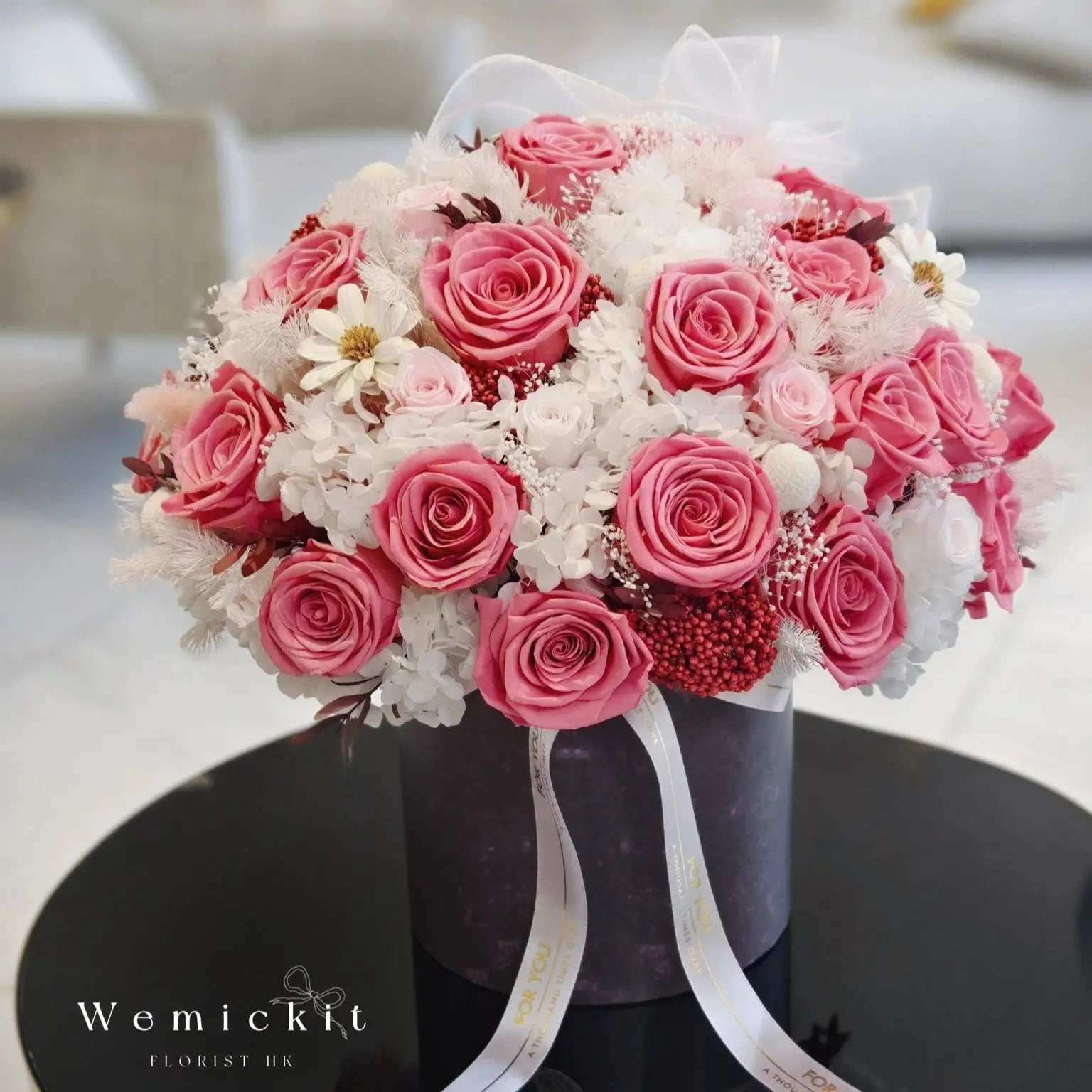 Regina | Preserved Flower Box – WEMICKIT - Melbourne Flower Delivery
